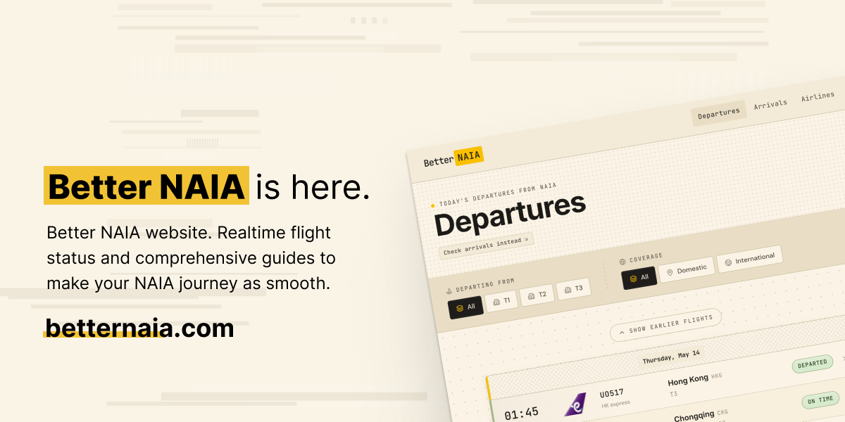 Moving Between Terminals at Manila Airport · Better NAIA